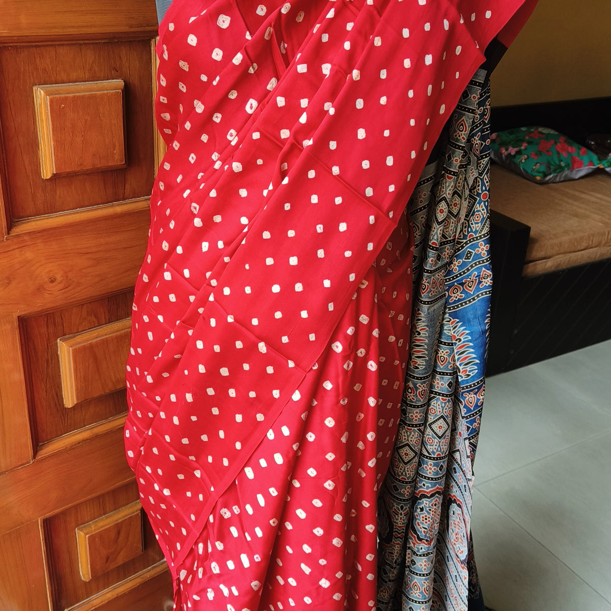 Aadrika Modal Silk Saree (Red) – SAMA by Rakhi